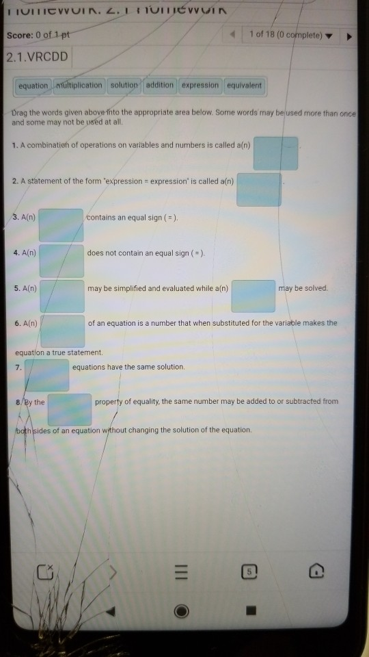 Solved I TOTTICVUI. L. II1UITEVIN 1 of 18 (0 complete) | Chegg.com