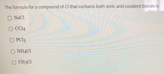 Solved The formula for a compound of Cl that contains both | Chegg.com