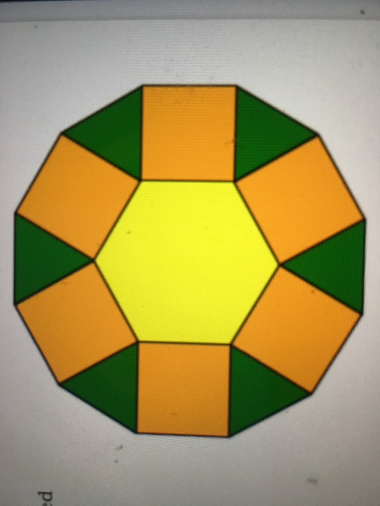 Solved if the dodecagon is a whole, then determine exactly | Chegg.com
