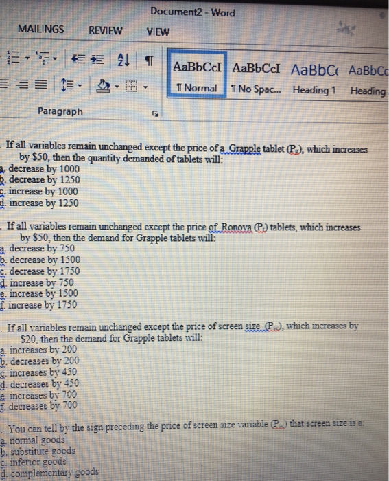 Solved The multivariate demand function below will be needed | Chegg.com