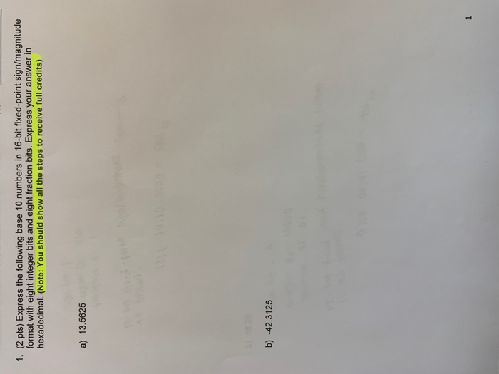 (Solved) : 3 2 Pts Convert Following Two S Complement Binary Fixed ... (Solved) : 3 2 Pts Convert Following Two S Complement Binary Fixed ...
