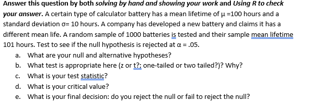Solved Answer this question by both solving by hand and | Chegg.com