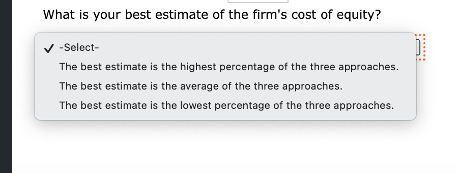 Solved yield-plus-risk-premium approach. What is the firm's | Chegg.com