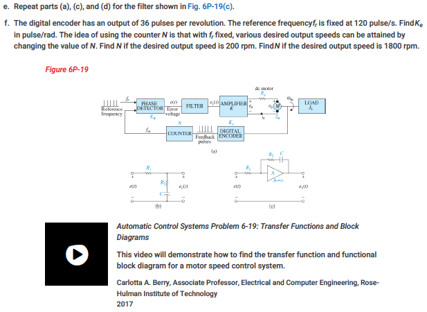 6-19. Phase-locked loops are control systems used for | Chegg.com