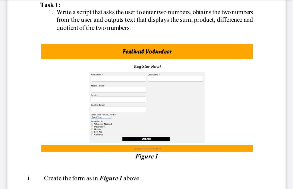 Solved Task 1: 1. Write a script that asks the user to enter | Chegg.com