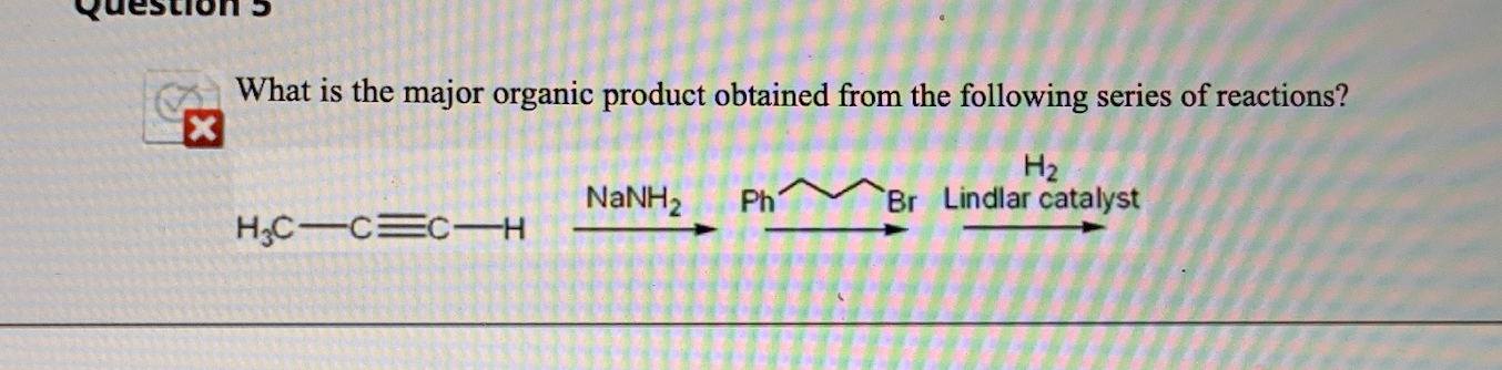 Solved What is the major organic product obtained from the | Chegg.com
