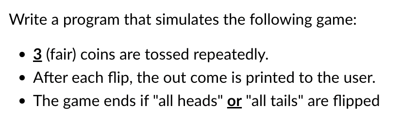 Solved Write a program that simulates the following game: - | Chegg.com