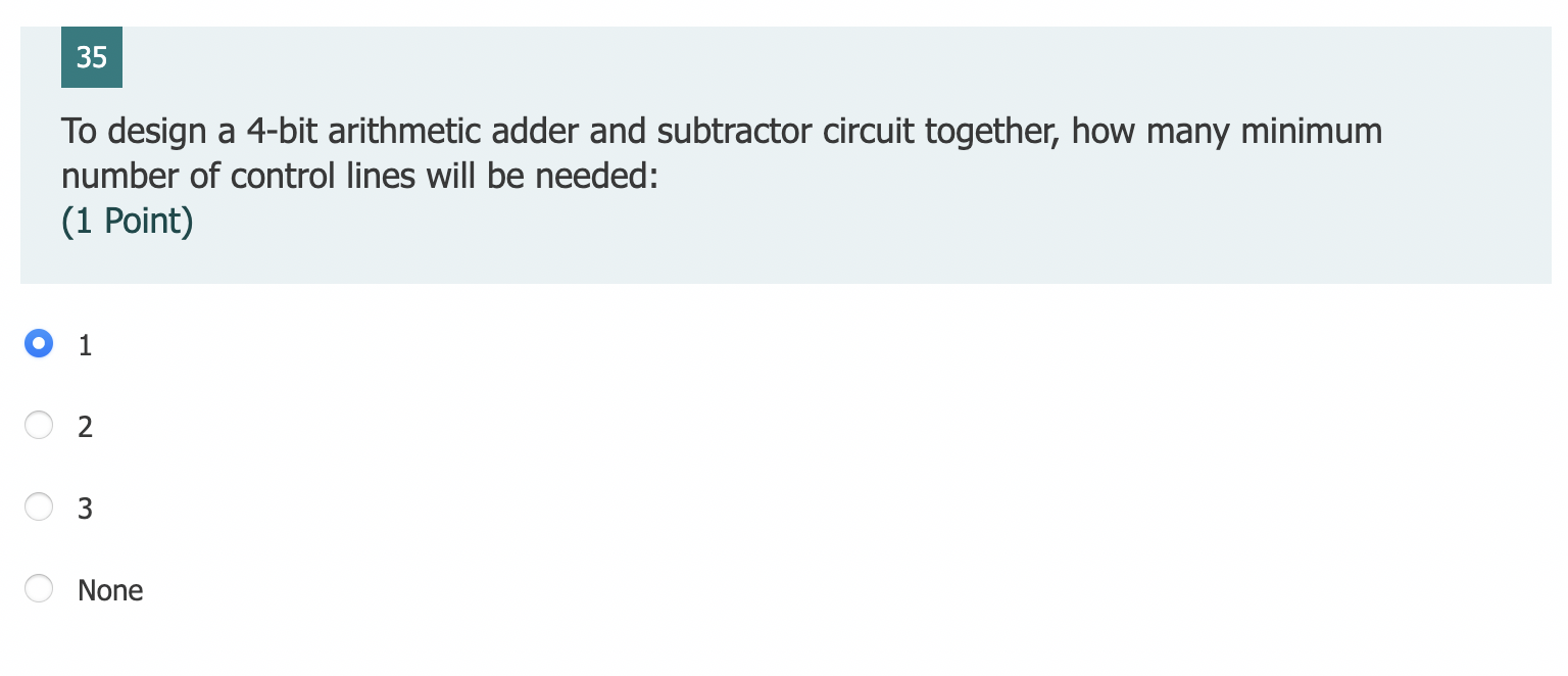 Solved 35 To design a 4-bit arithmetic adder and subtractor | Chegg.com