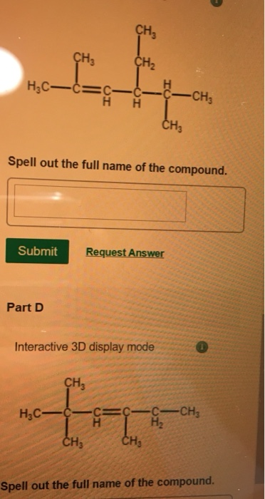 Solved ҫH, CH3 CH2 H3C-C=c- H CCH3 CH3 Spell out the full | Chegg.com