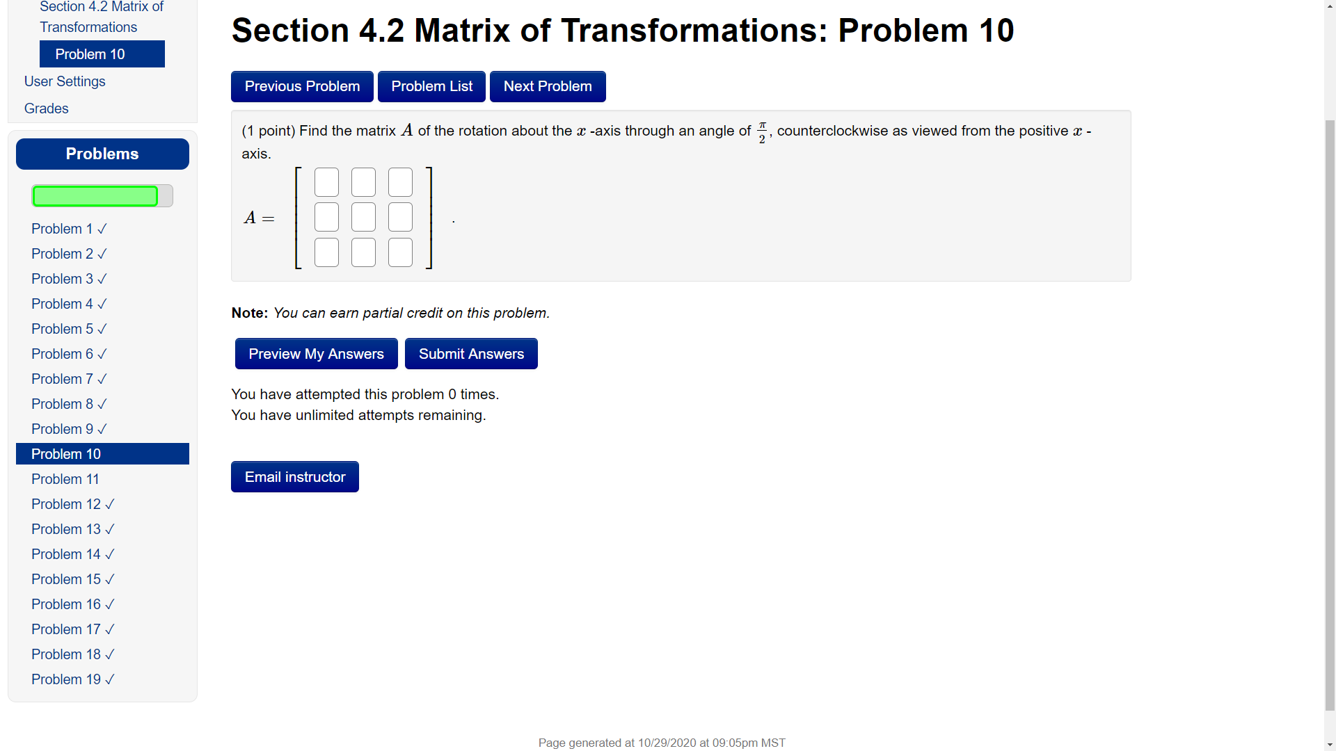 Solved Section 4.2 Matrix of Transformations Section 4.2 | Chegg.com