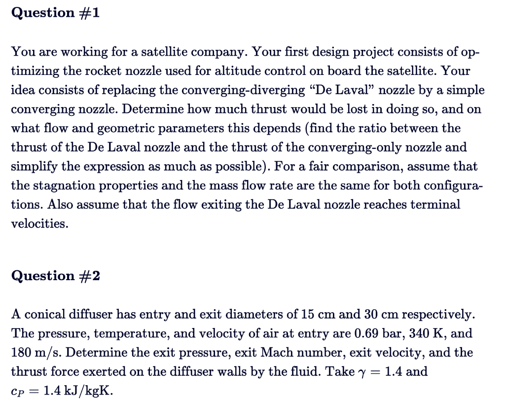 Solved A conical diffuser has entry and exit diameters of 15 | Chegg.com