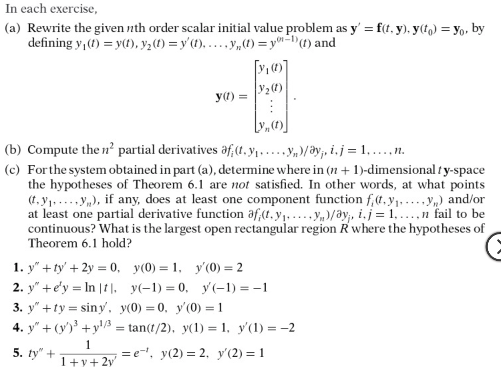Solved In each exercise, (a) Rewrite the given nth order | Chegg.com