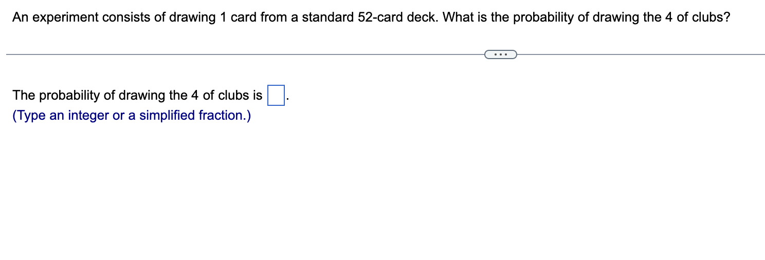Solved An experiment consists of drawing 1 card from a | Chegg.com
