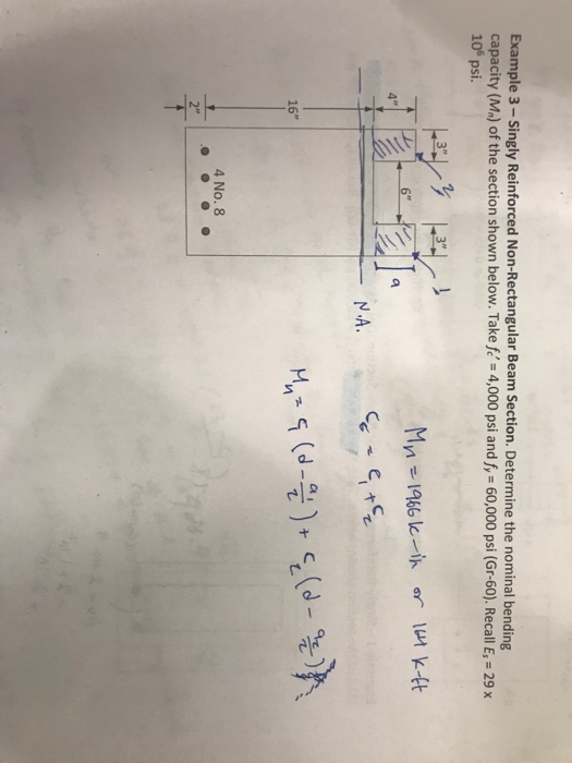Solved Example 3-Singly Reinforced Non-Rectangular Beam | Chegg.com