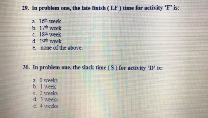 Solved PERT / CPM Problem Consider the following PERT/ CPM | Chegg.com Solved PERT / CPM Problem Consider the following PERT/ CPM | Chegg.com