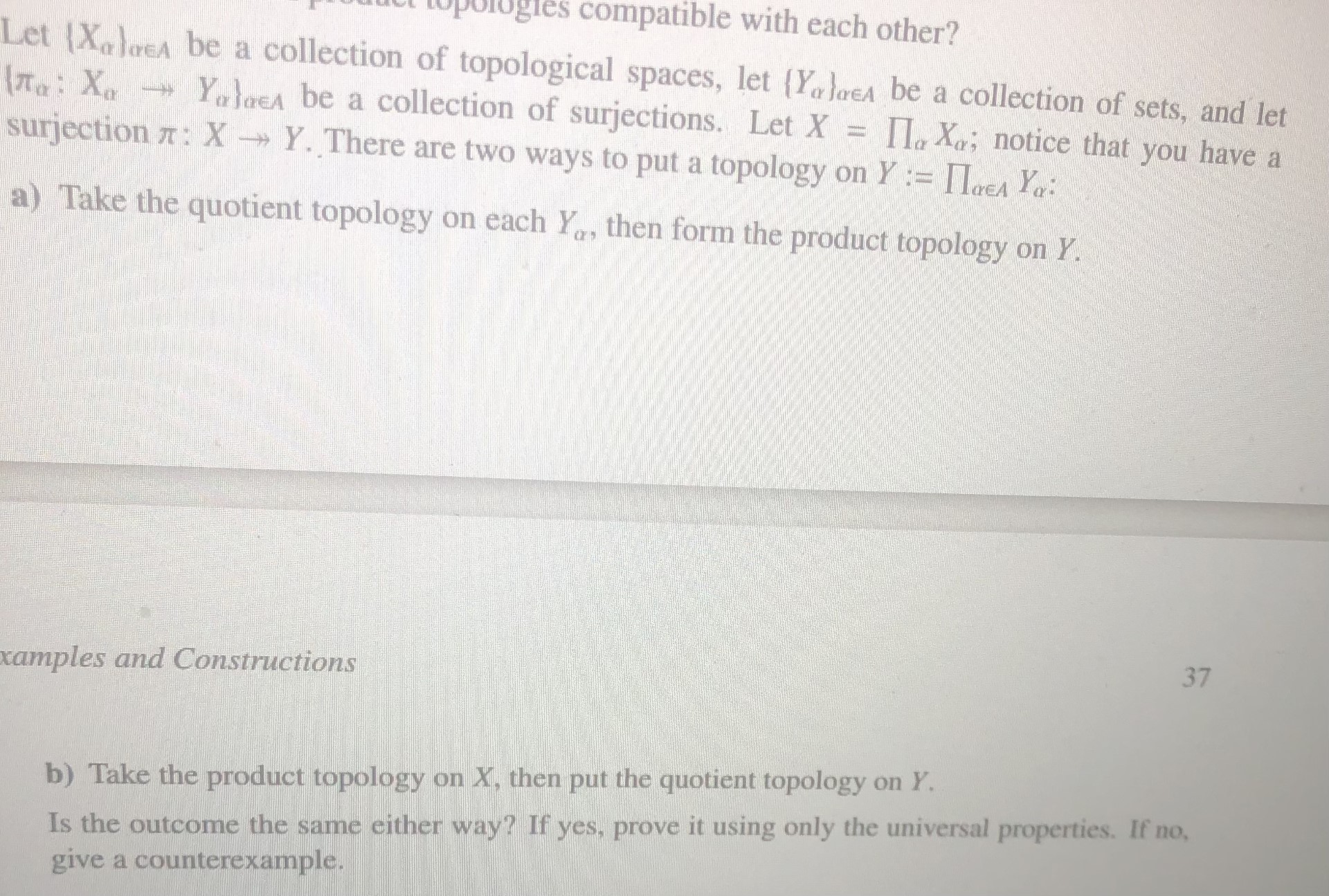 Solved let {Xα }_(α∈A ) be a collection of topological | Chegg.com