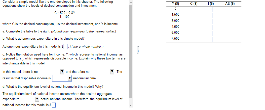 Solved Consider a simple model like the one developed in | Chegg.com