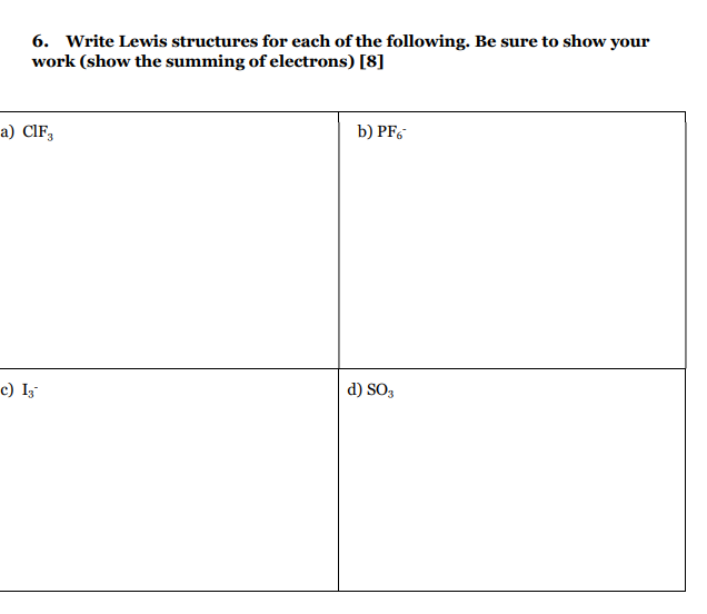 Solved 8. Draw all possible structures for the following | Chegg.com