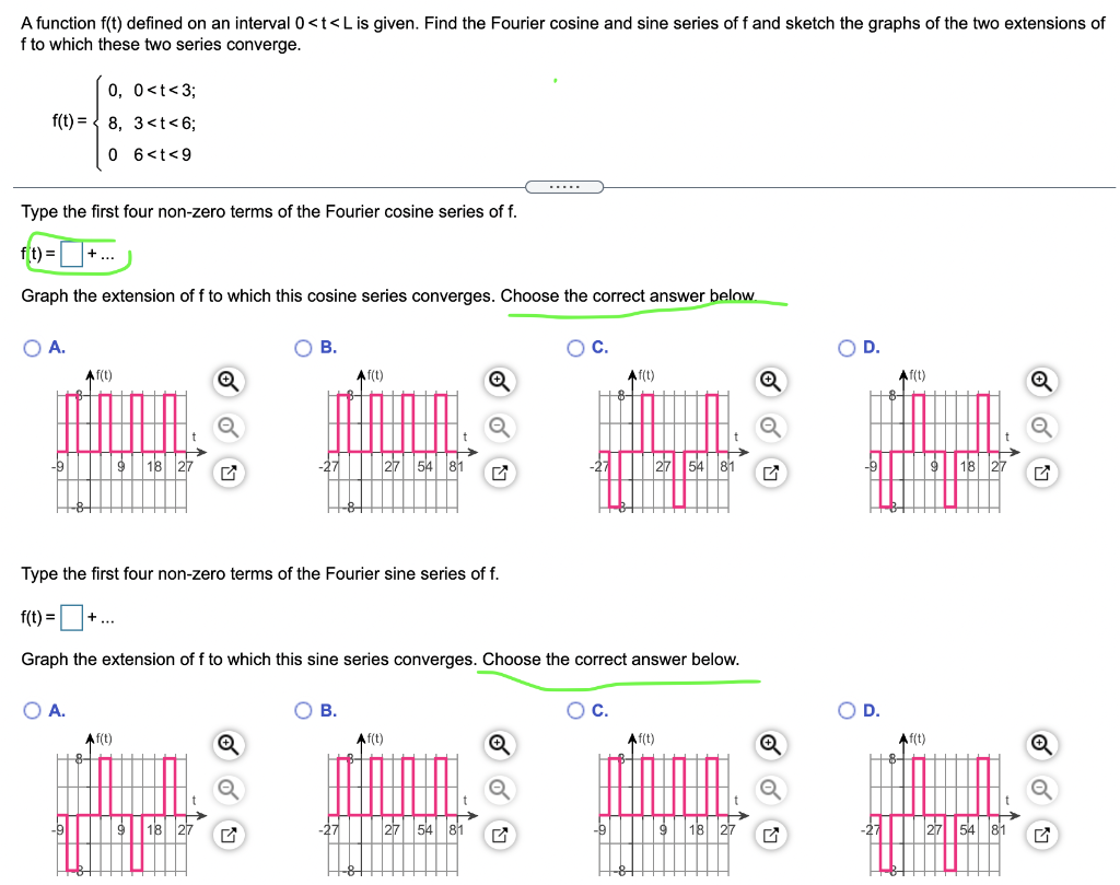Solved A function f(t) defined on an interval 0 | Chegg.com