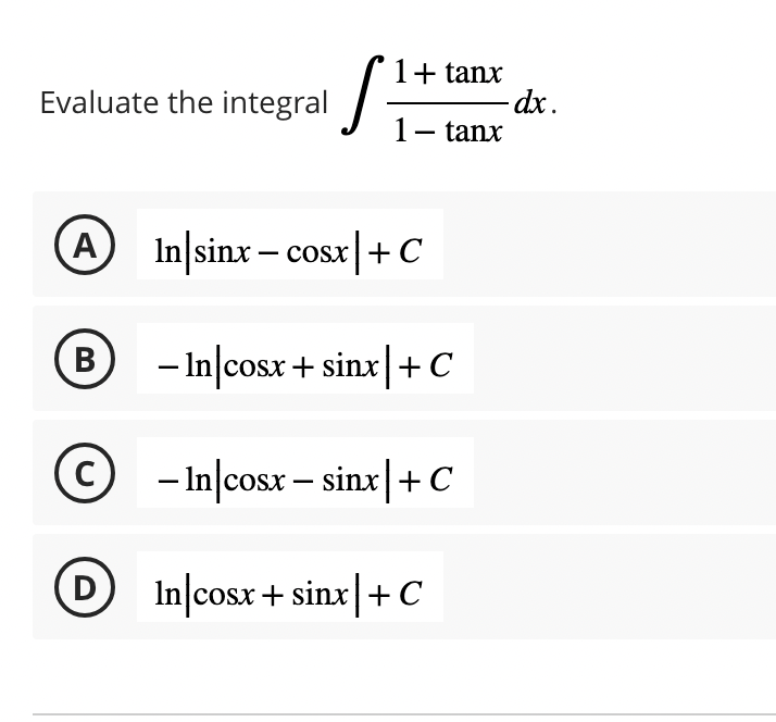 Solved Evaluate The Integral