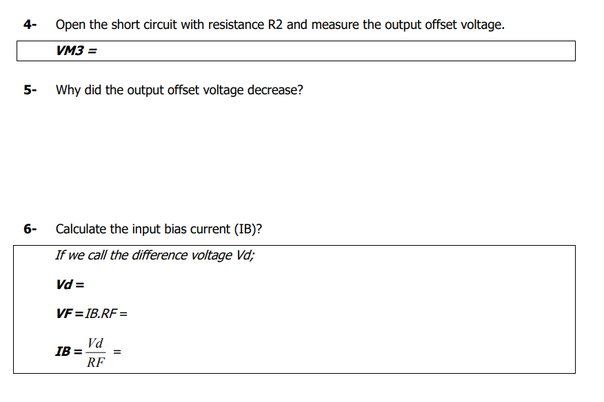 Solved EXPERIMENT 1.2: ADJUSTING OUTPUT OFFSET VOLTAGE OF | Chegg.com