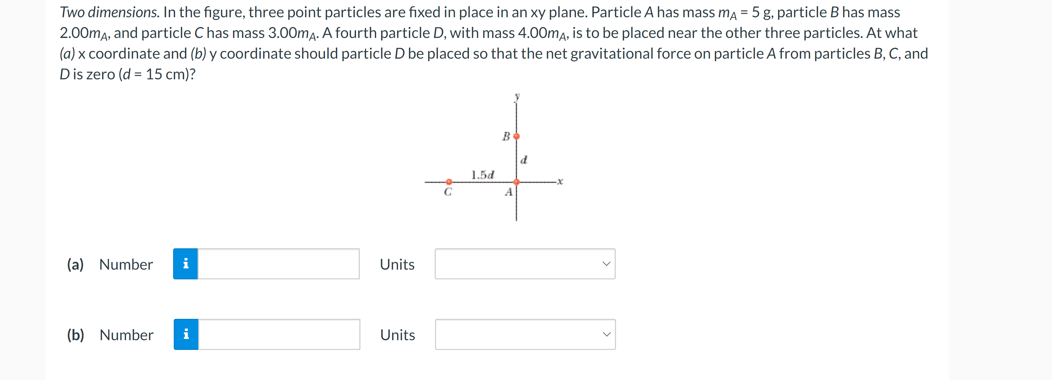 Solved Two dimensions. In the figure, three point particles | Chegg.com