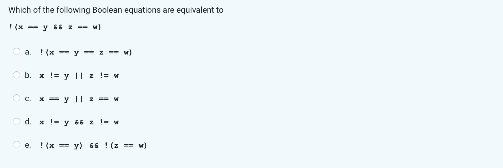 Solved What is the value of the variable w after executing | Chegg.com