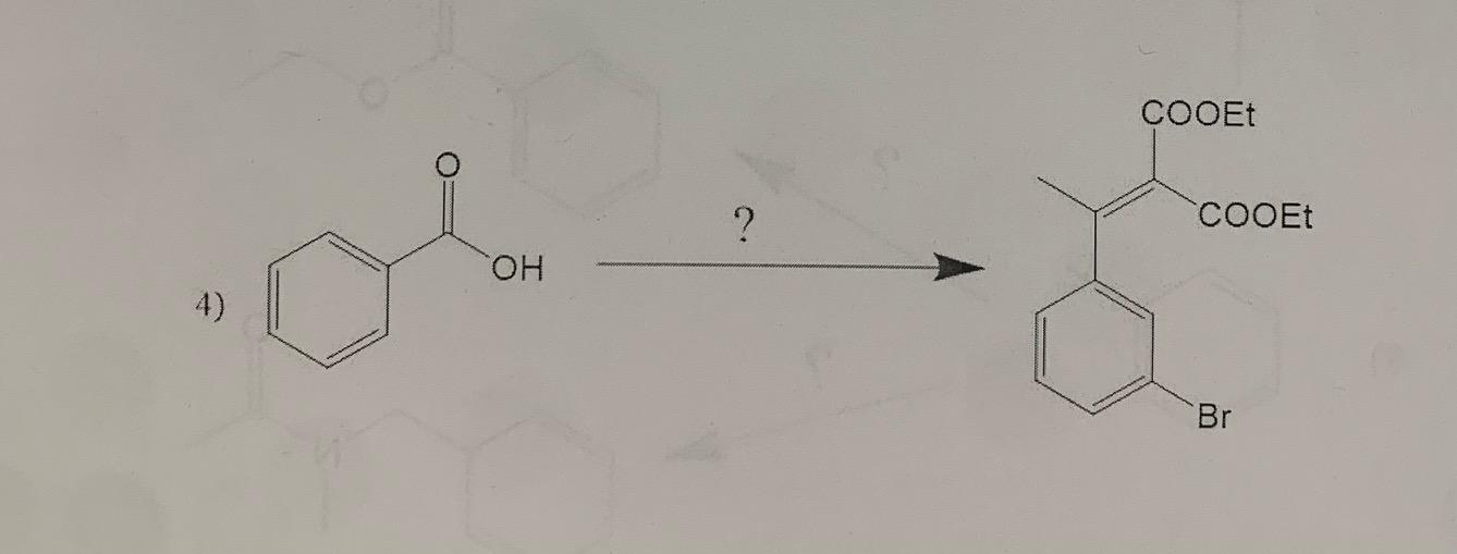 Solved COOEt 2 COOEt OH 4) Br | Chegg.com
