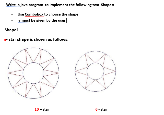 Solved Write a java program to implement the following two | Chegg.com