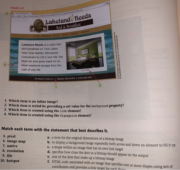 Solved FIGURE G-27 Lakeland Reeds Bed & Breakfast ather | Chegg.com