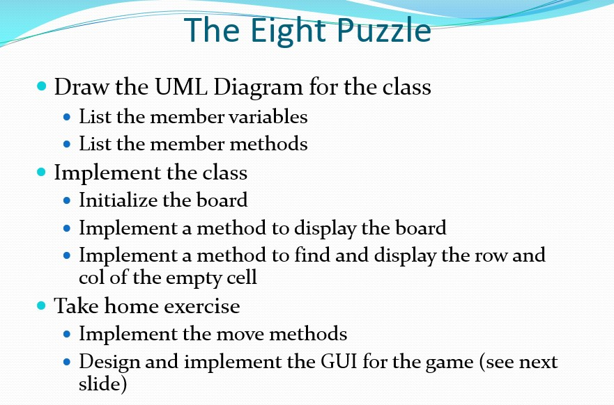 Solved Demonstration of 2D Arrays with Objects Design a | Chegg.com