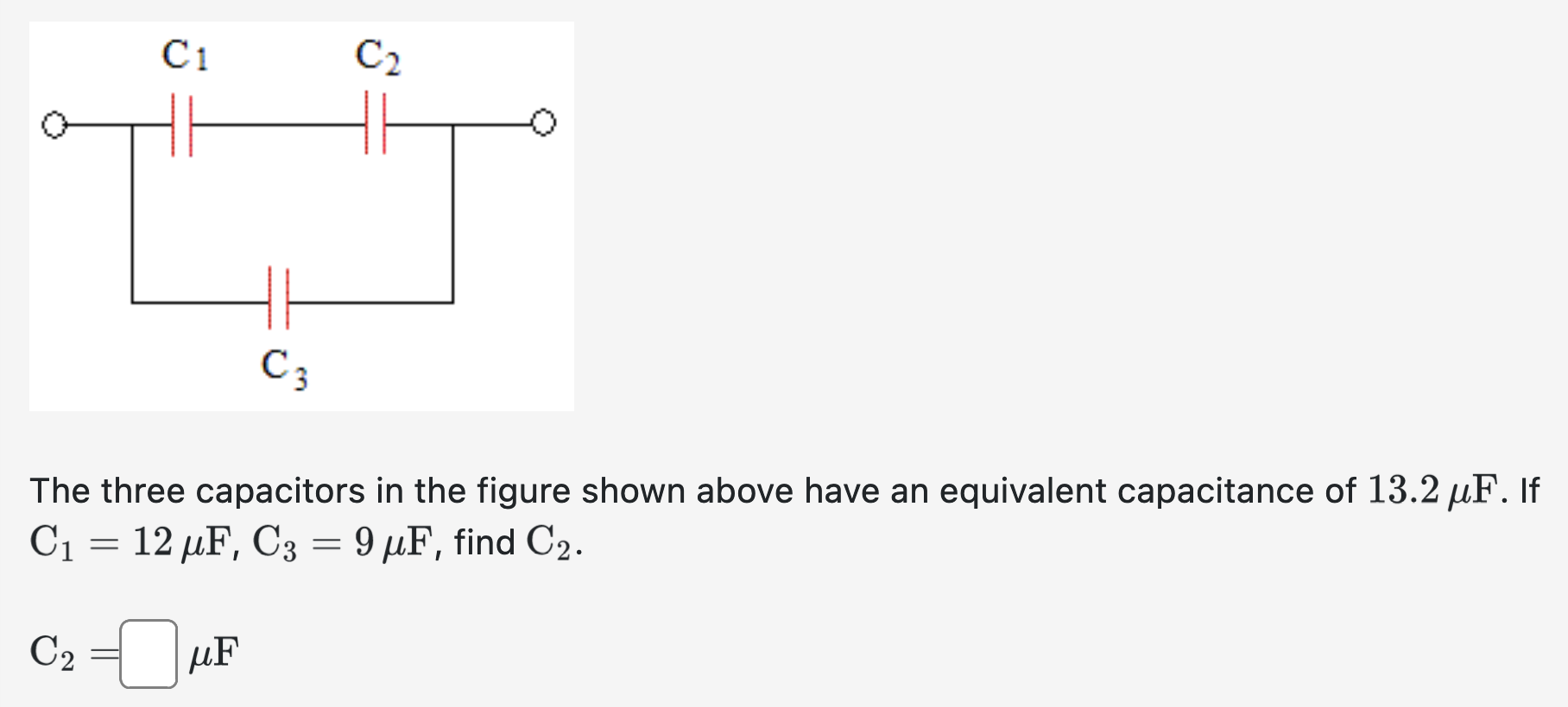 Solved The three capacitors in the figure shown above have | Chegg.com