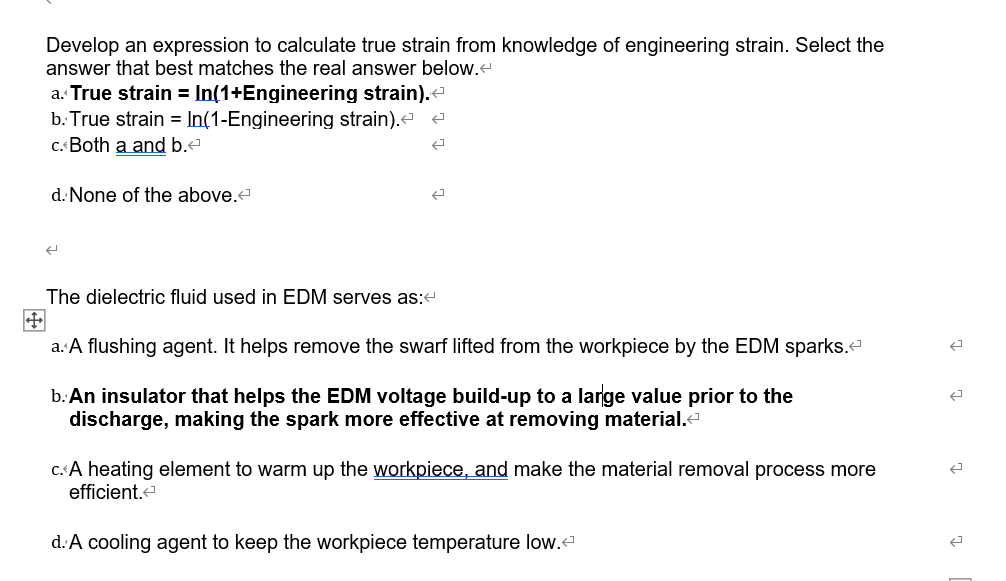 Solved Develop an expression to calculate true strain from | Chegg.com