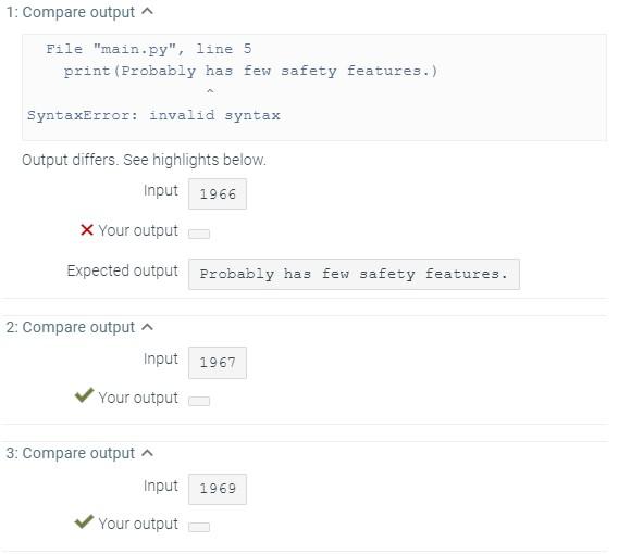 Solved Python, what am I doing wrong? Write multiple if | Chegg.com