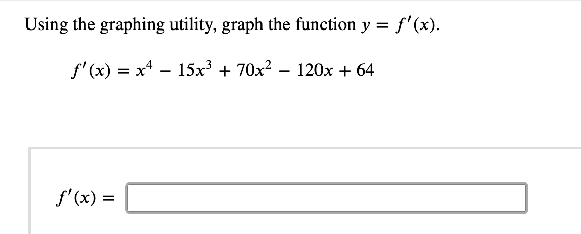 Solved Using the graphing utility, graph the function y = | Chegg.com