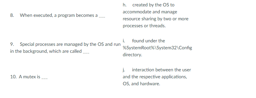 Solved Match Column A with Column B bv annotating the letter | Chegg.com