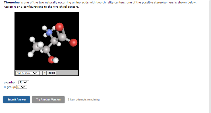 Solved Threonine is one of the two naturally occurring amino | Chegg.com