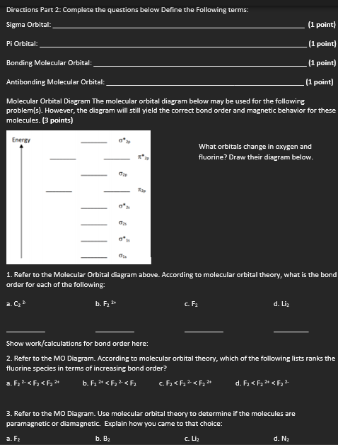 Solved Directions Part 2: Complete the questions below | Chegg.com