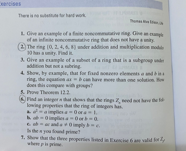 Solved Exercises There is no substitute for hard work. | Chegg.com