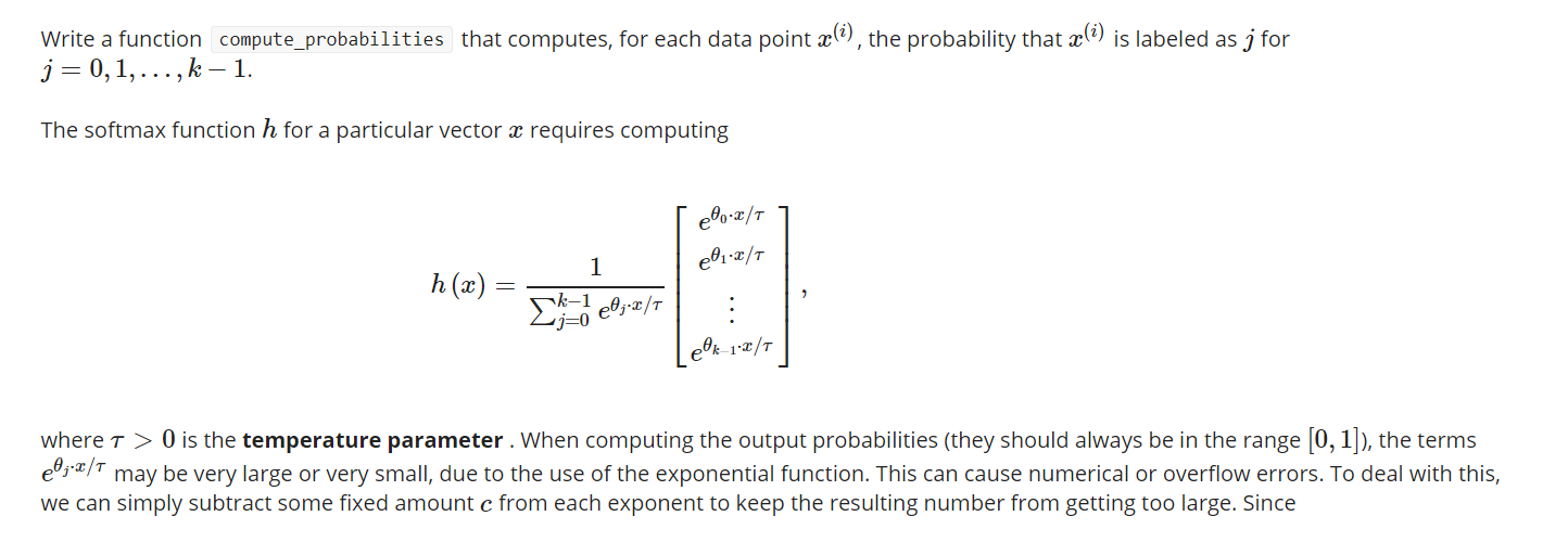 Solved 4. Multinomial (Softmax) Regression and Gradient | Chegg.com
