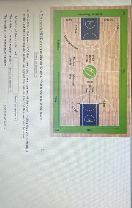 Solved What is the area INSIDE the three point line? Select | Chegg.com