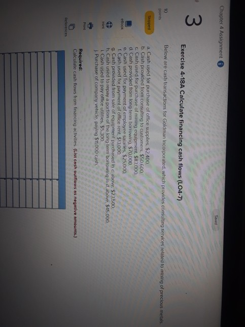 Solved j. Purchase of company vehicle, paying $11,000 cash. | Chegg.com