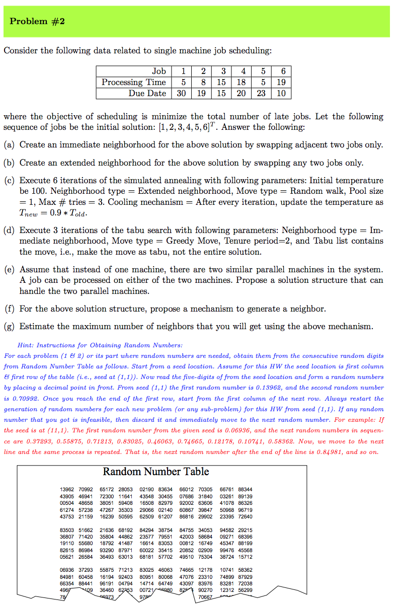 Solved Consider the following data related to single machine | Chegg.com