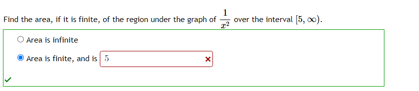 Solved Find the area, if it is finite, of the region under | Chegg.com