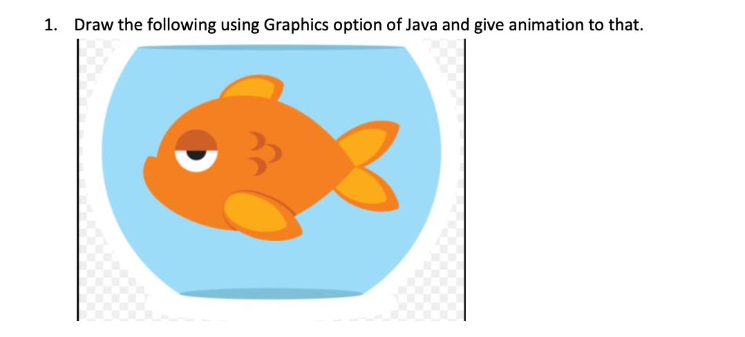 Solved 1. Draw the following using Graphics option of Java | Chegg.com