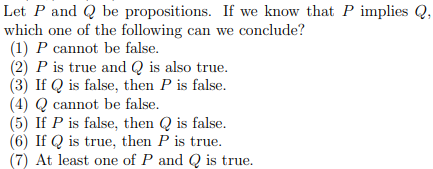 Solved Let P and Q be propositions. If we know that P | Chegg.com