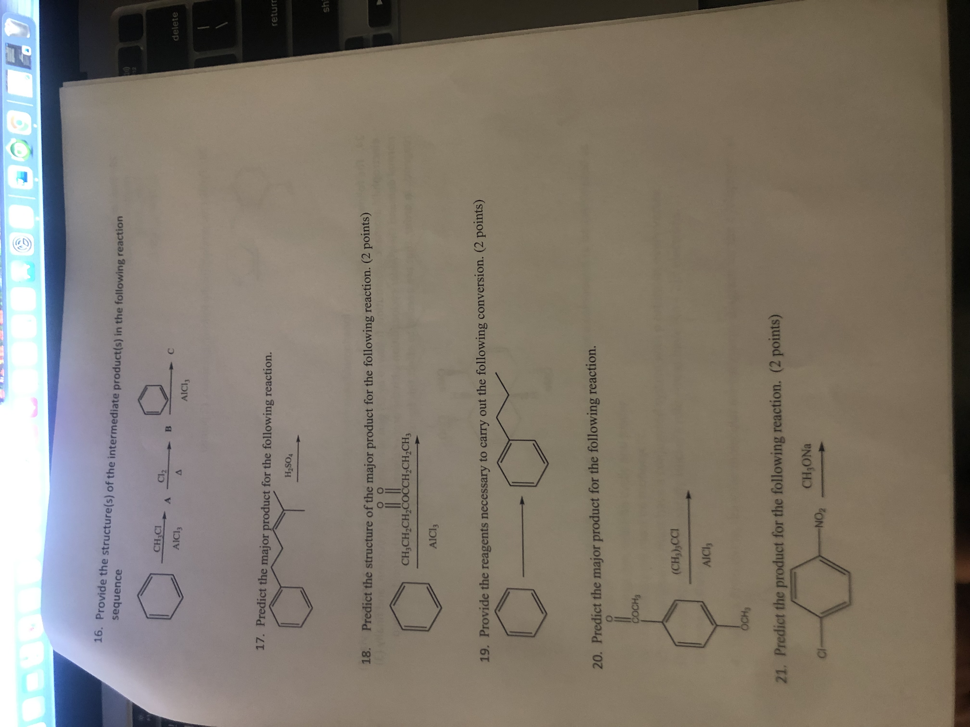 Solved Provide the structure(s) ﻿of the intermediate | Chegg.com