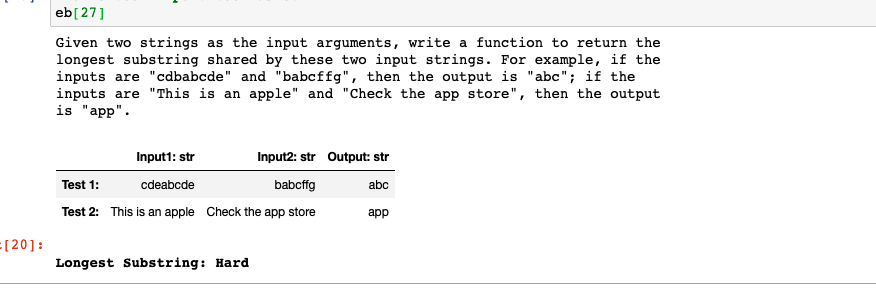 Solved Eb 27 Given Two Strings As The Input Arguments