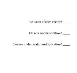 Solved 1. Is the subset W a subspace of R3 ? Check each of | Chegg.com