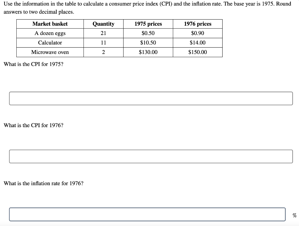 Solved Use the information in the table to calculate a | Chegg.com